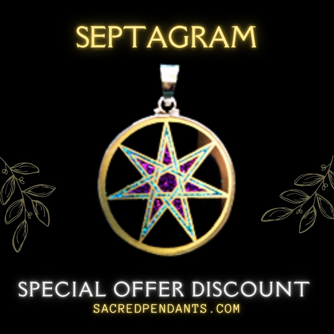 Septagram Limited Edition -Sacred Geometry Gemstone Pendant - Crystals ...